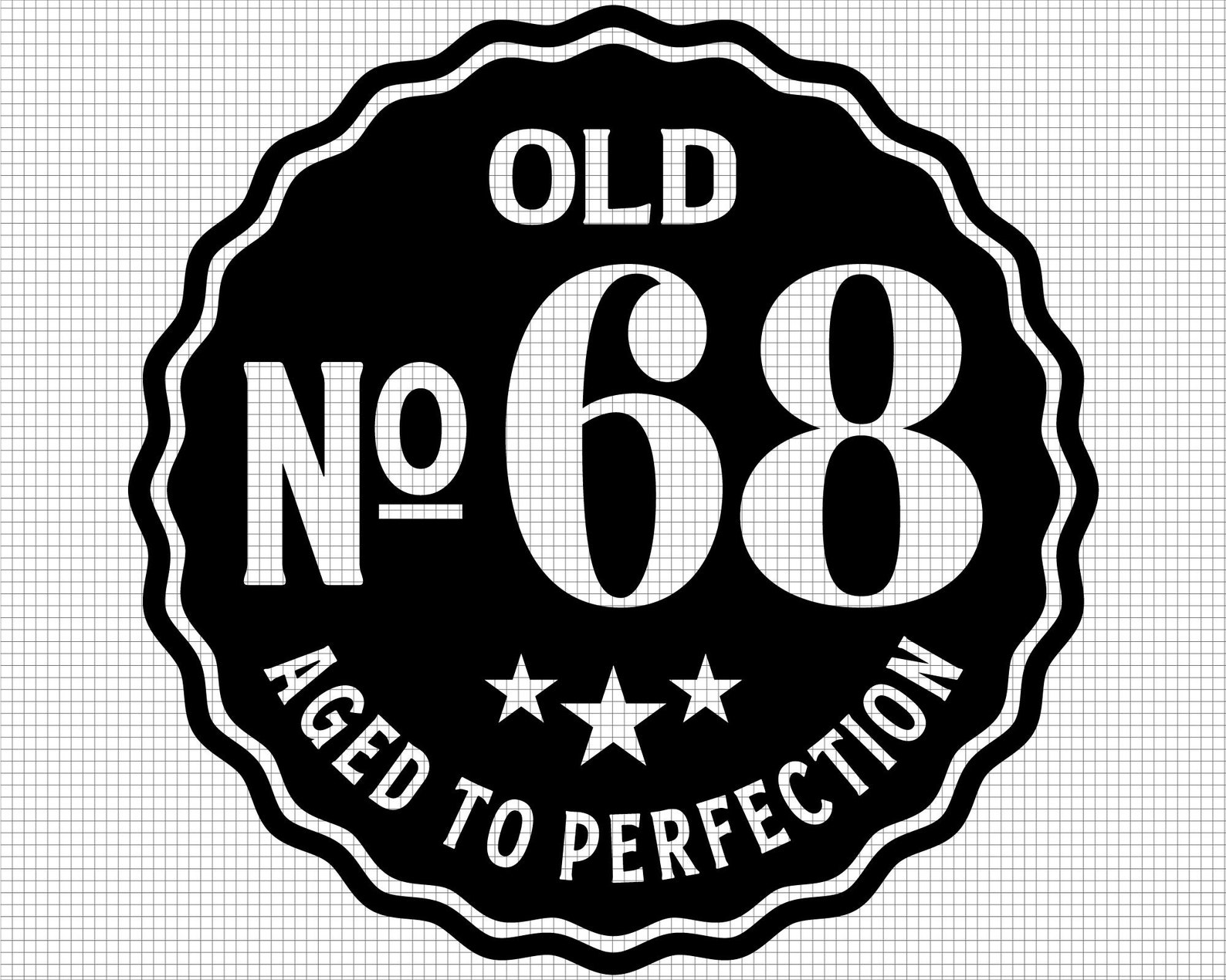 Old Number 68 Svg Aged to Perfection Svg Digital Download - Etsy