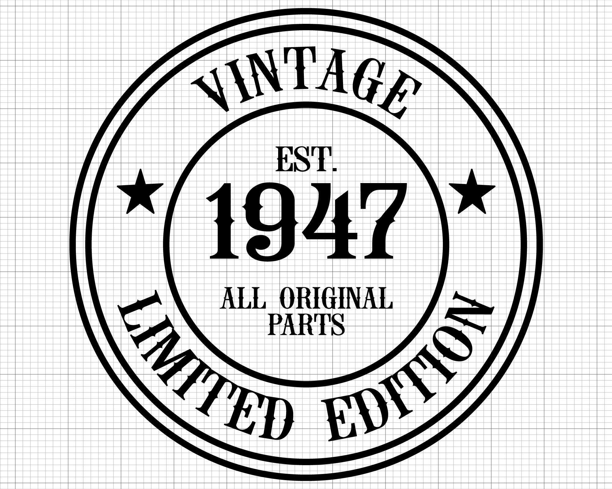 75th Birthday Svg Digital Download All Original Parts Svg - Etsy