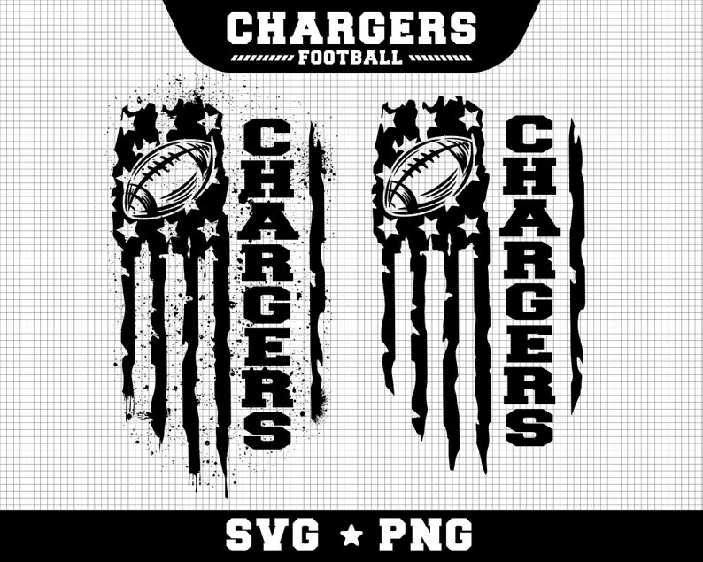 Chargers Svg, Chargers Football Svg, Game Day Svg, Football SVG, USA ...