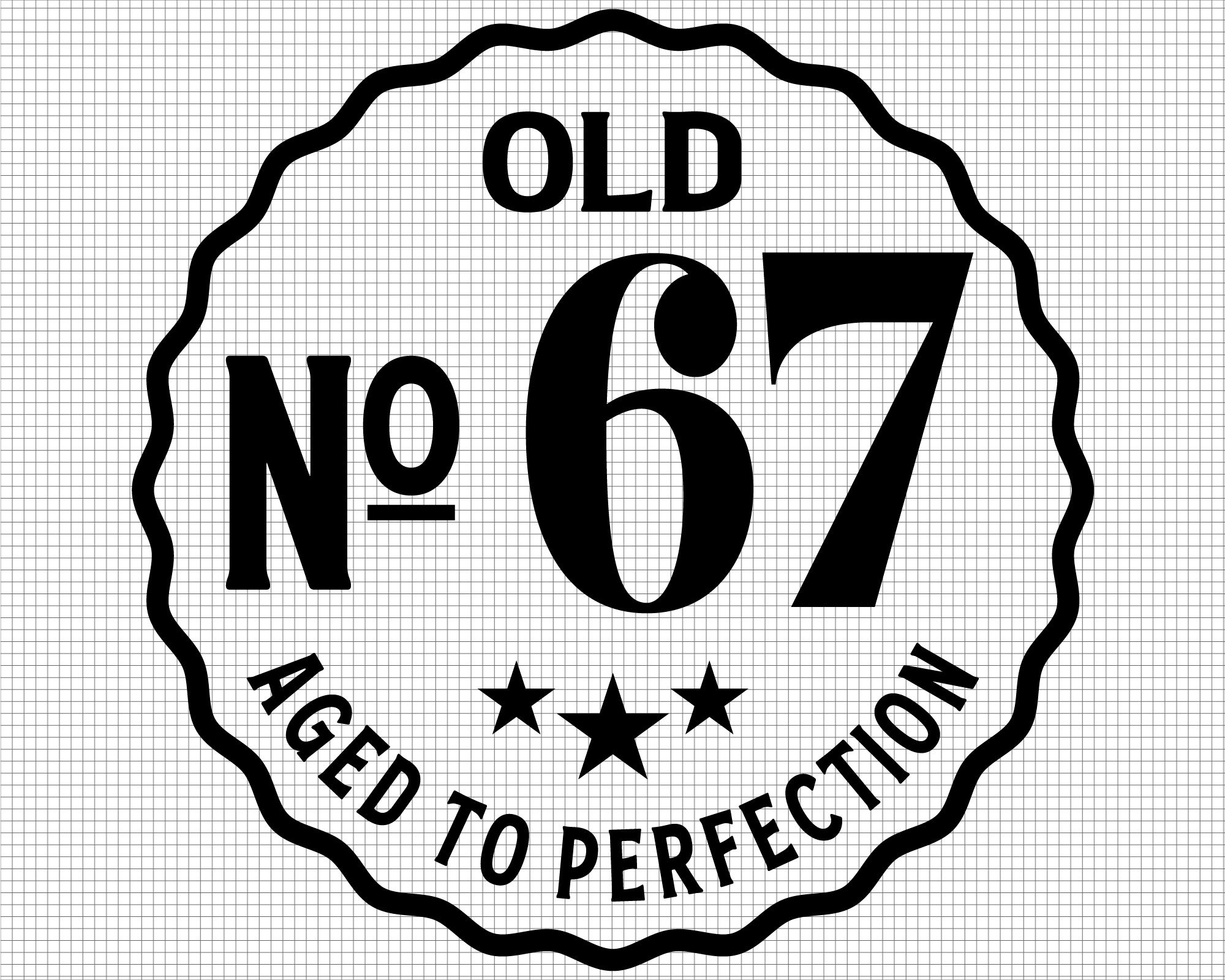 Old Number 67 Svg, Aged to Perfection Svg, Digital Download, 67th ...