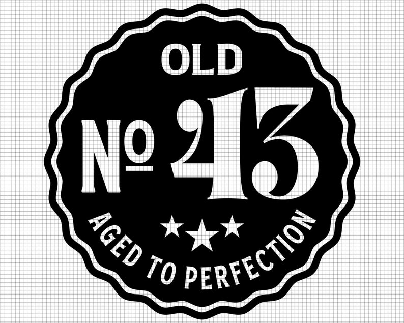 Old Number 43 Svg, Aged to Perfection Svg, Digital Download, 43rd ...