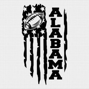 Alabama Football Svg, Alabama Svg, Game Day Svg, Football SVG, USA Flag ...