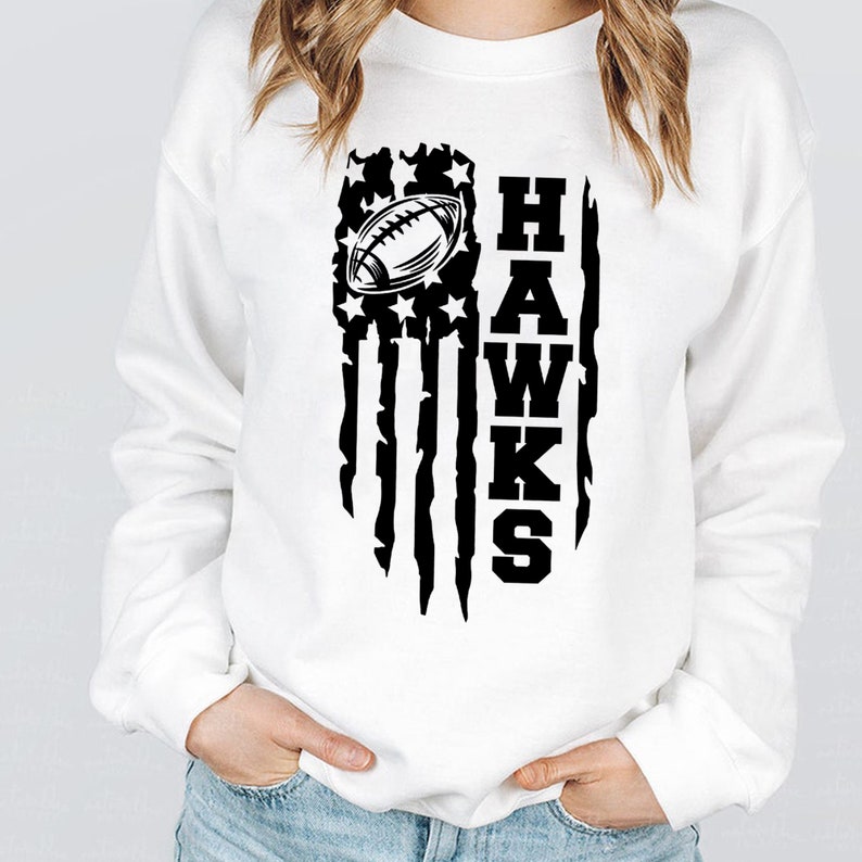 Hawks Football Svg Hawks Svg Game Day Svg Football SVG USA - Etsy