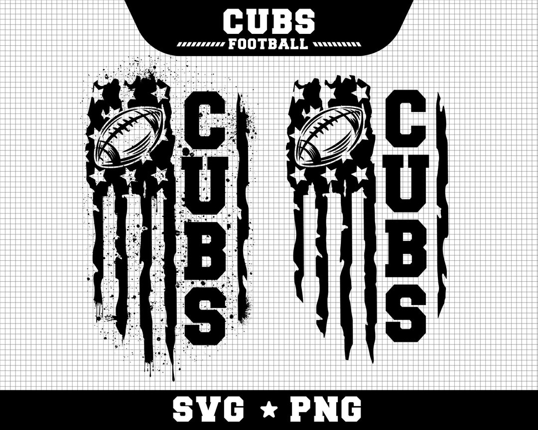 Cubs Football Svg, Cubs Svg, Game Day Svg, Football SVG, USA Flag SVG ...