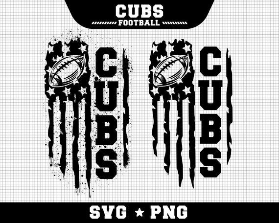 Cubs Football Svg Cubs Svg Game Day Svg Football SVG USA - Etsy
