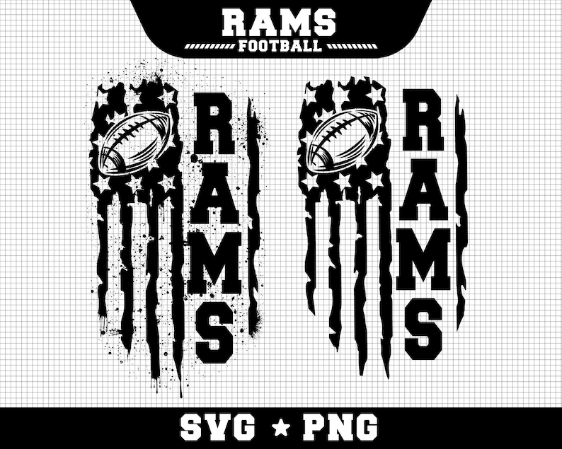Rams Football Svg Rams Svg Game Day Svg Football SVG USA - Etsy