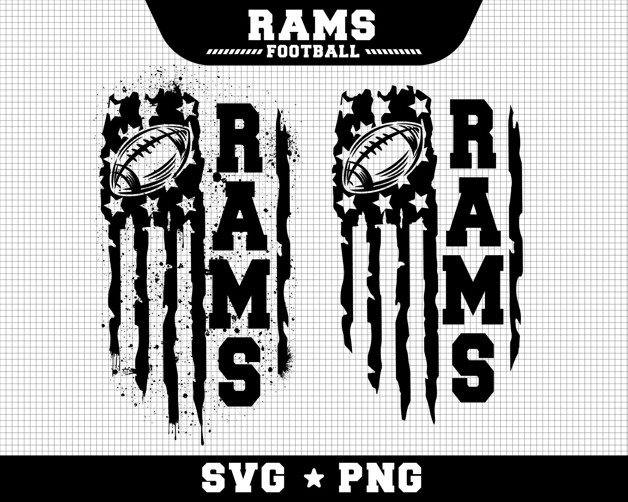 Rams Football Svg Rams Svg Game Day Svg Football SVG USA - Etsy