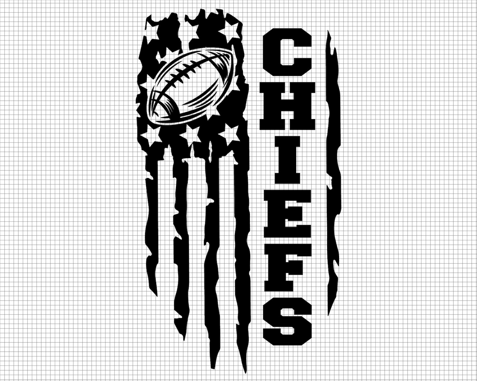 Chiefs Football Svg, Chiefs Svg, Game Day Svg, Football SVG, USA Flag ...