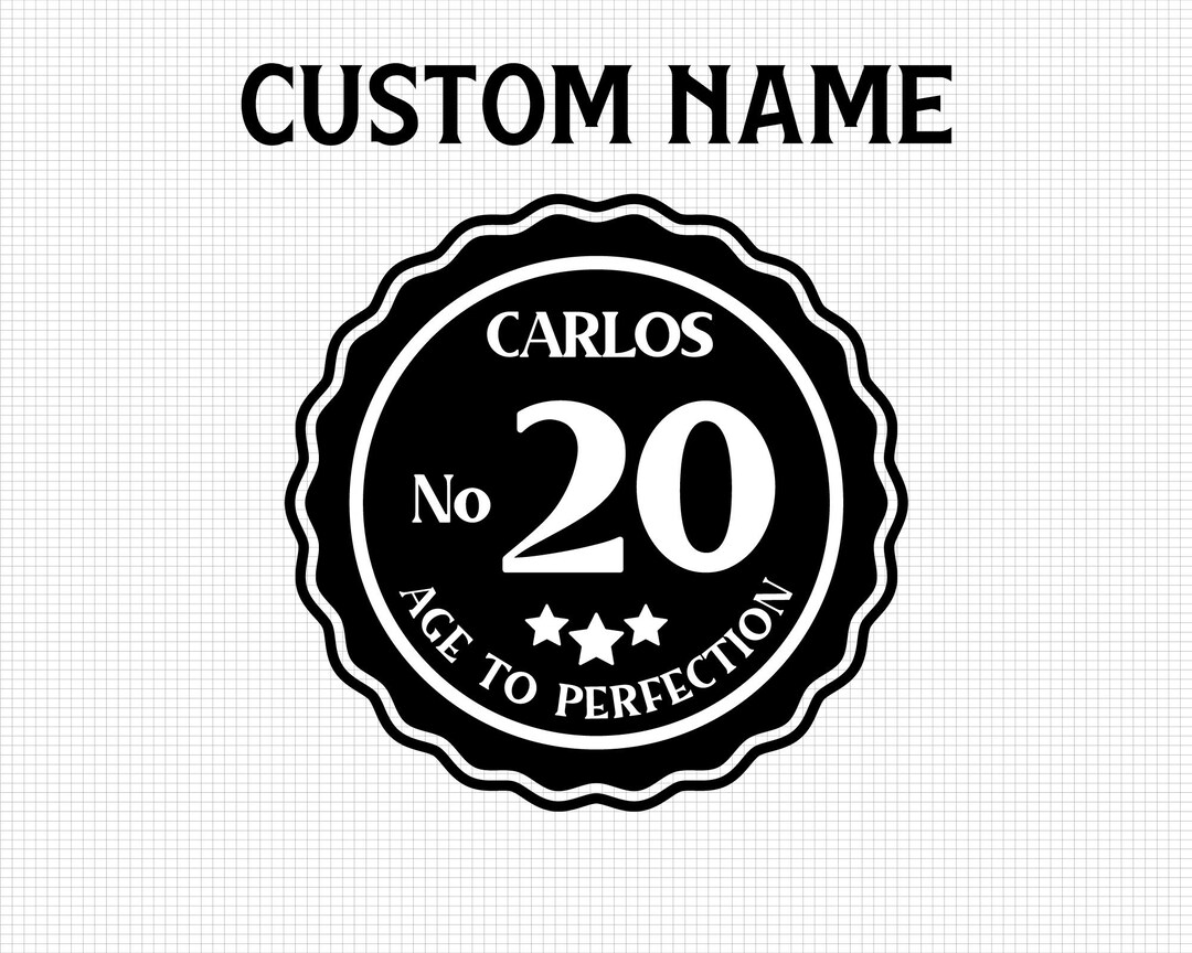 Custom 20th Birthday Svg, Aged to Perfection, 2002 Svg, 20th Birthday ...