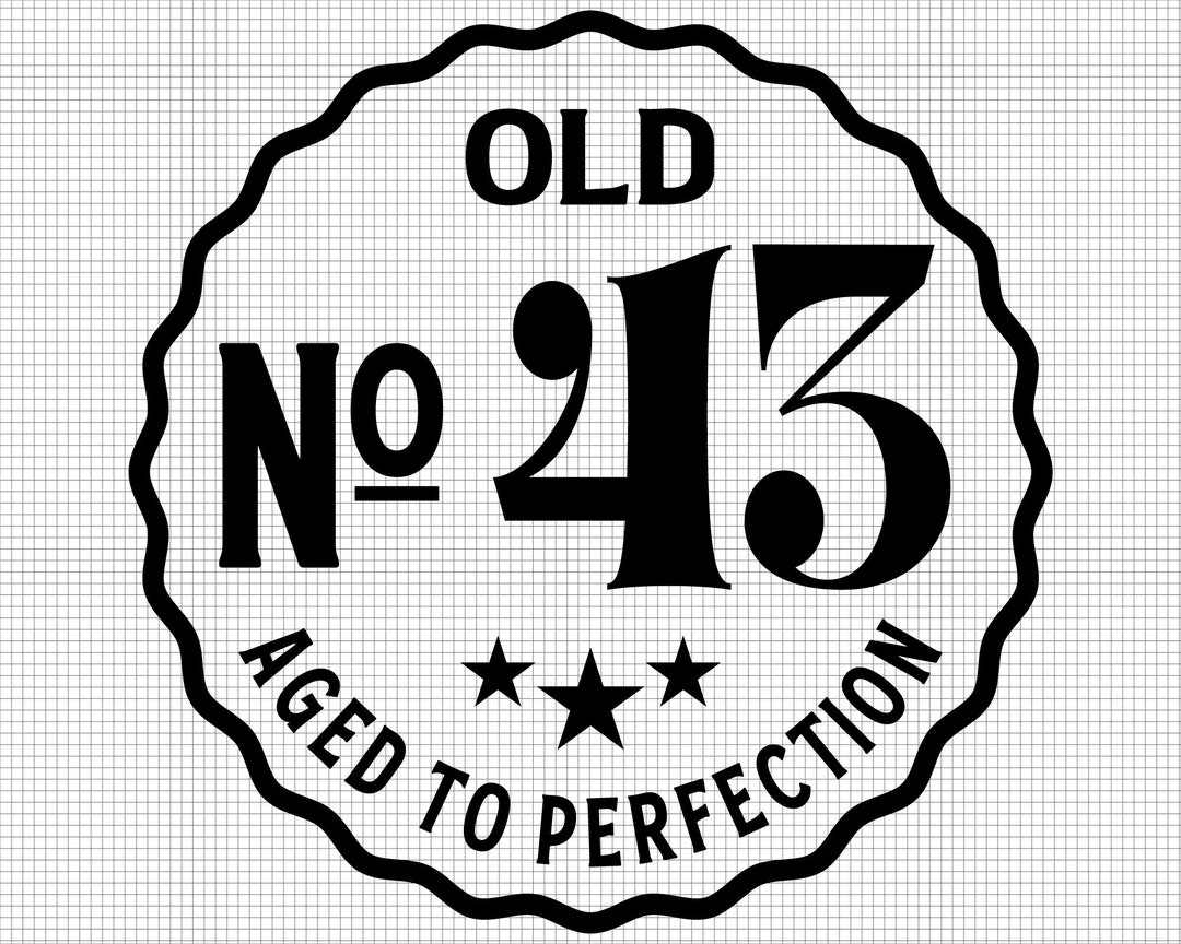 Old Number 43 Svg, Aged to Perfection Svg, Digital Download, 43rd ...