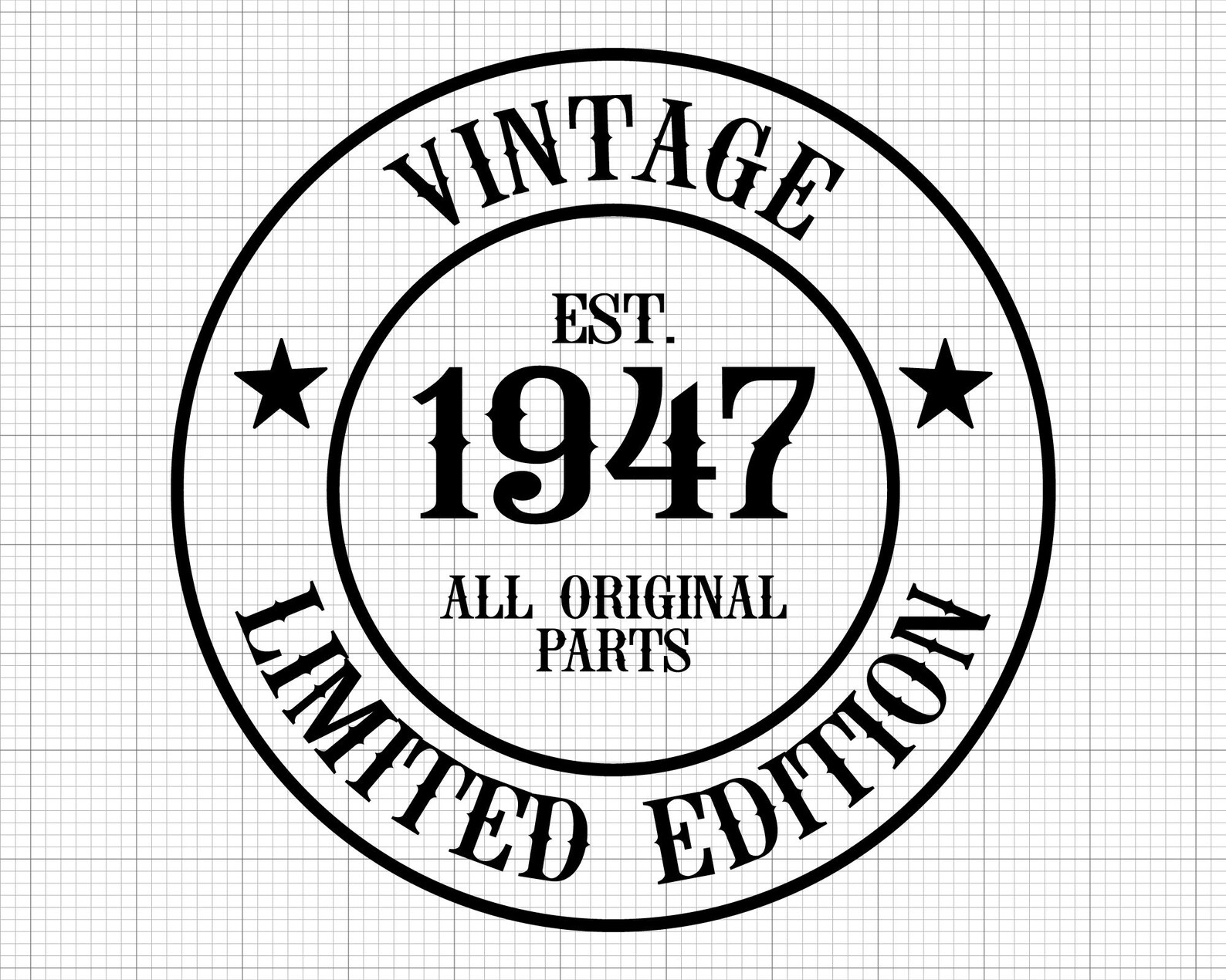 75th Birthday Svg Digital Download All Original Parts Svg - Etsy