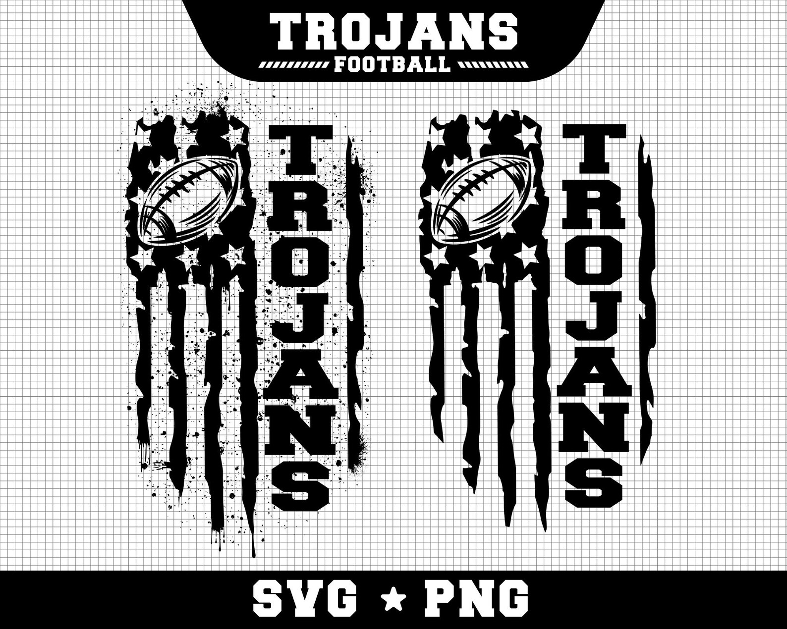 Trojans Football Svg, Game Day Svg, Trojans Svg, Football SVG, USA Flag ...