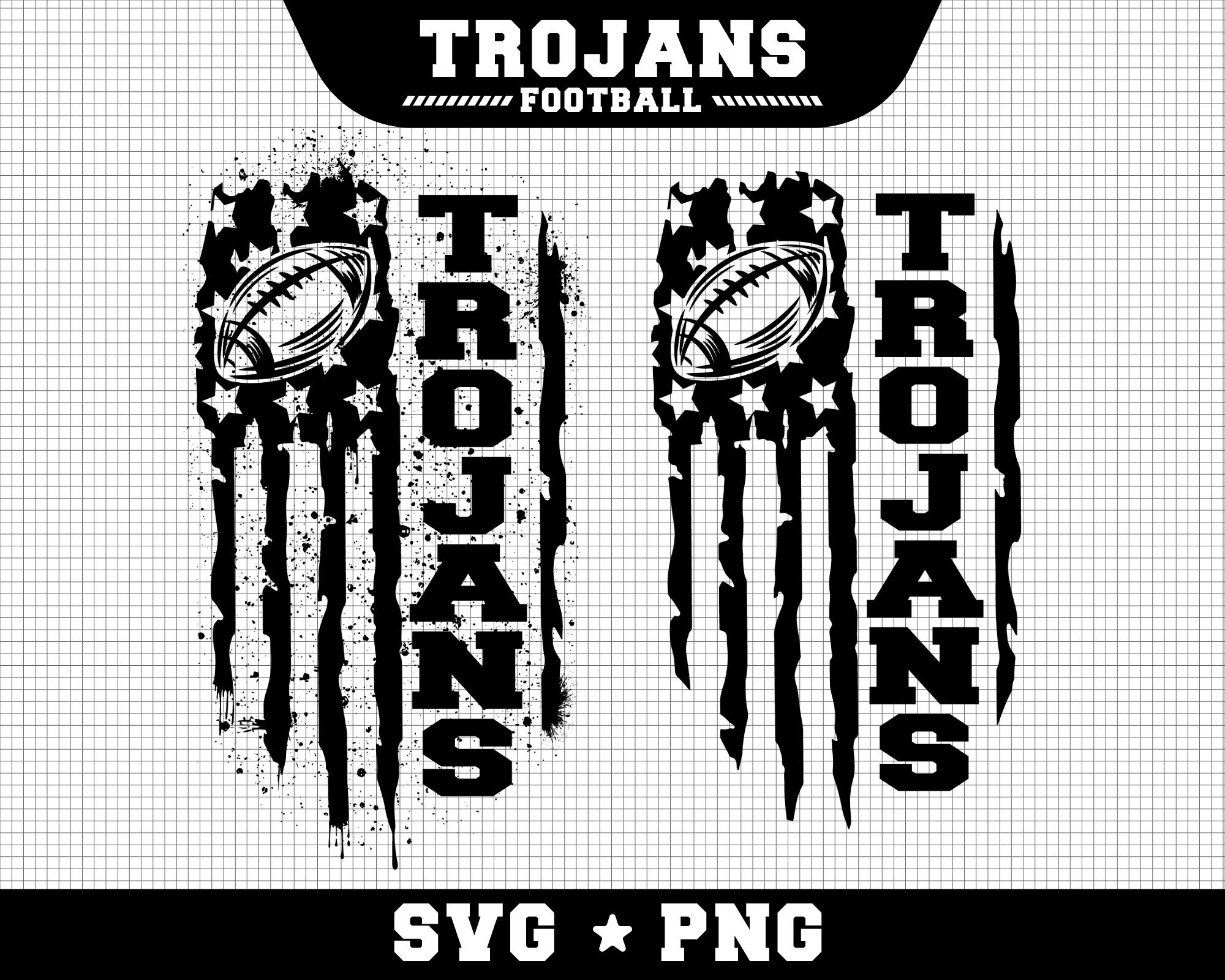 Trojans Football Svg, Trojans Svg, Game Day Svg, Football SVG, USA Flag ...