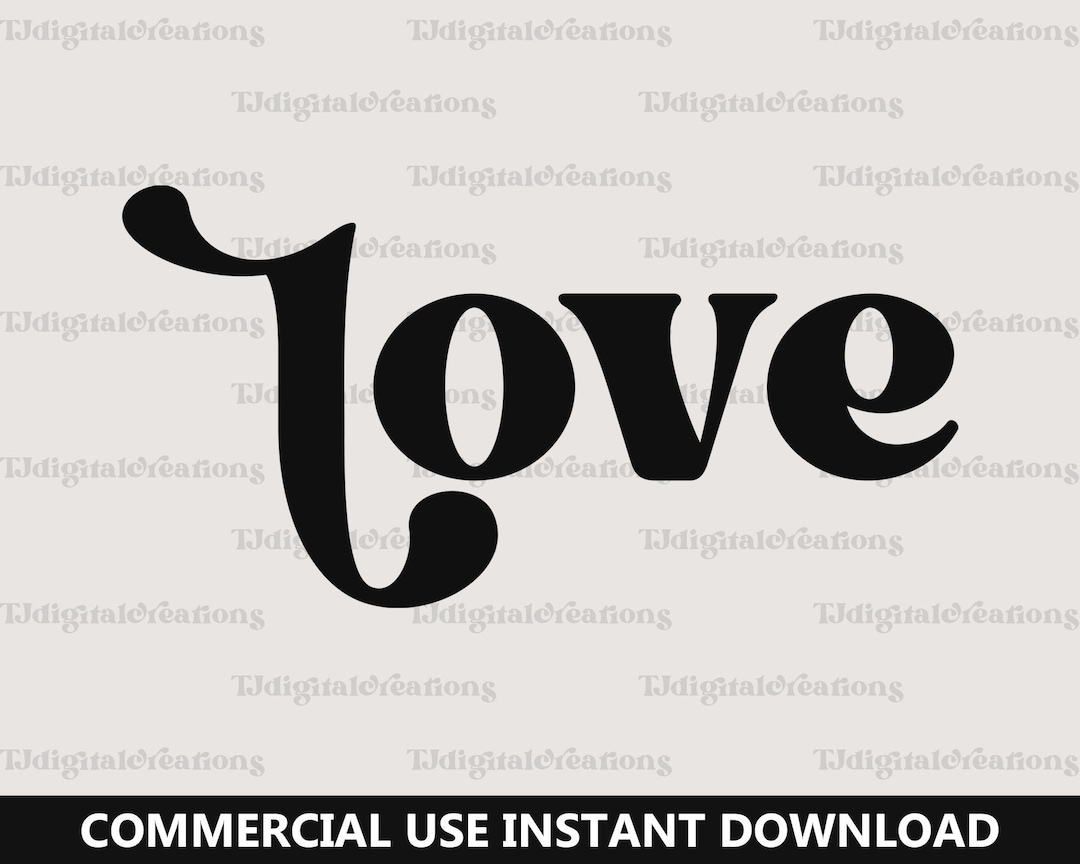 Love Svg, Valentines Day Svg, Digital Download, Love Script Svg ...