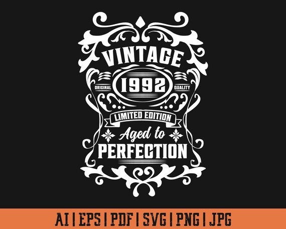 Scrapbooking Printable 30th Svg Aged To Perfection Svg Cricut