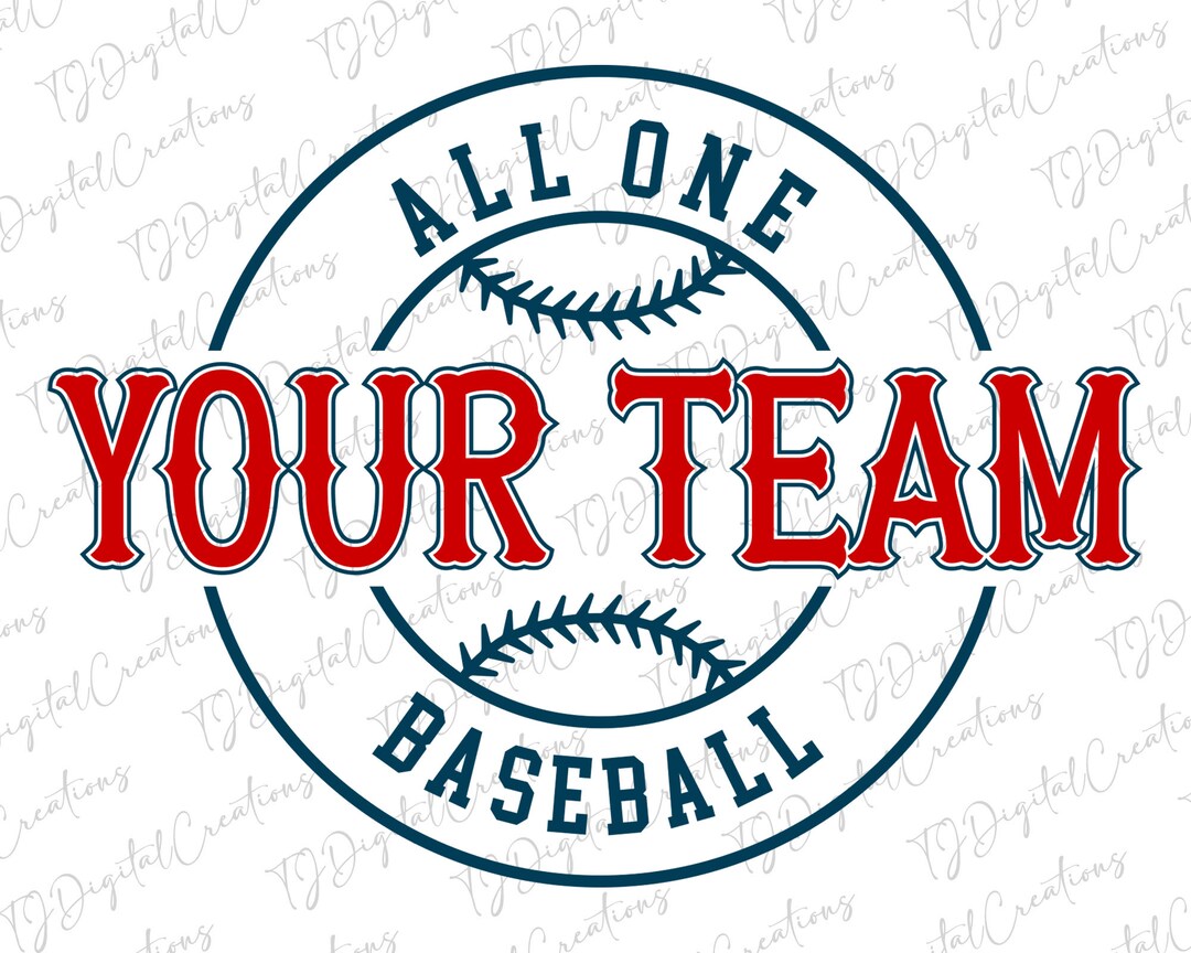 All One Baseball Svg, Baseball Svg, Your Team Svg, Baseball Laces Svg ...