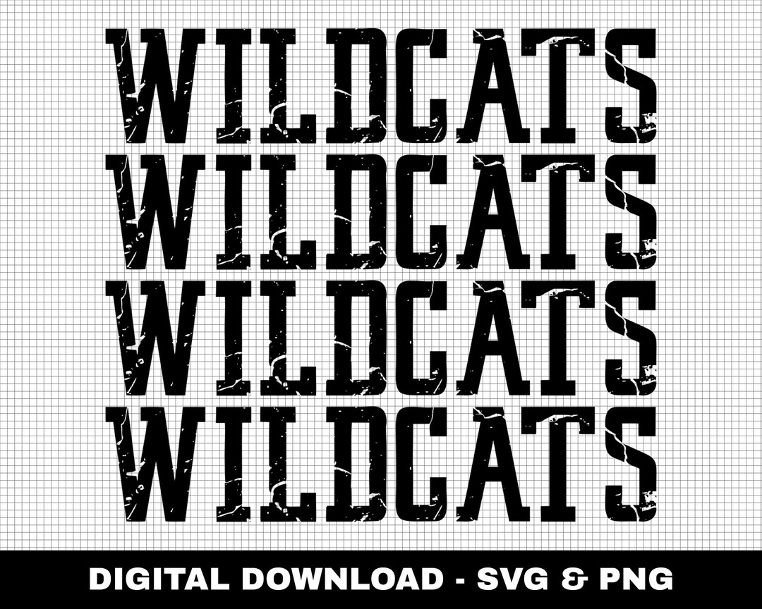 Wildcats Svg, Distressed Svg, Basketball Svg, Cricut, Sports Svg ...