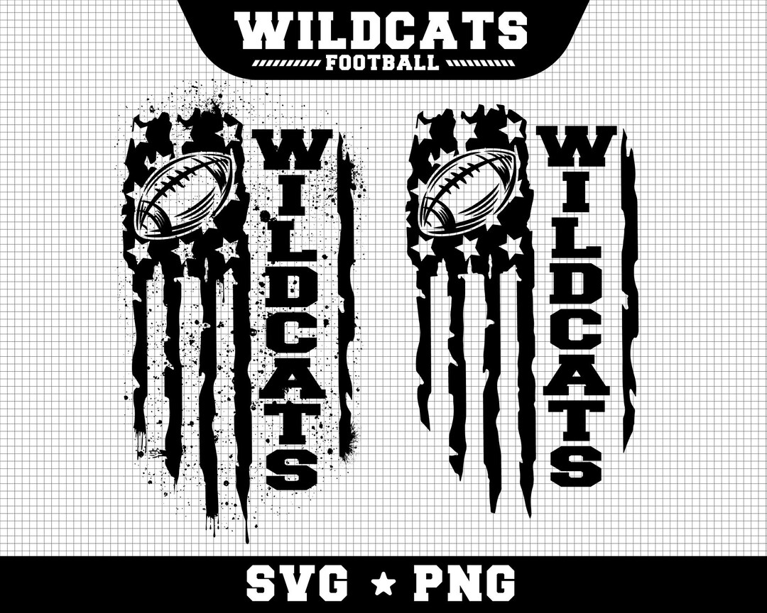 Wildcats Football Svg, Wildcats Svg, Game Day Svg, Football SVG, USA ...
