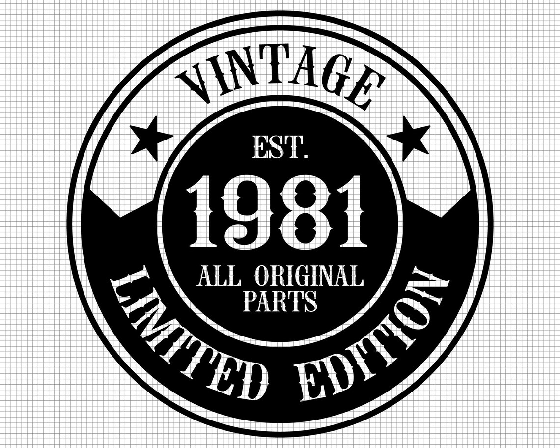 41st Birthday Svg Printable Cricut All Original Parts Svg - Etsy