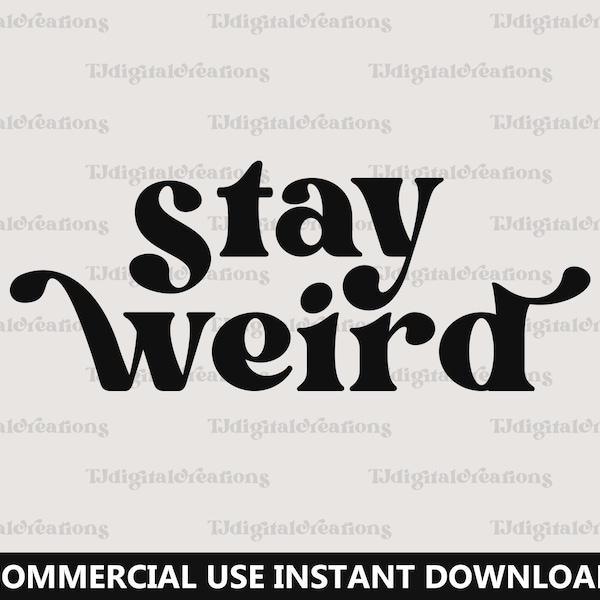 Weird Font Svg - Etsy
