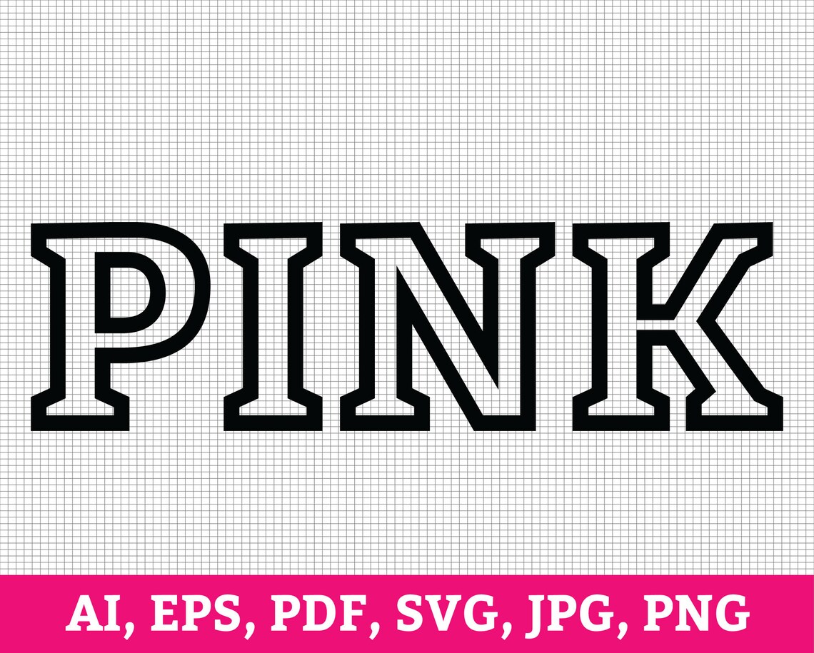 Pink Svg Pink Logo Svg Pink Svg Files for Cricut Cancer - Etsy Israel