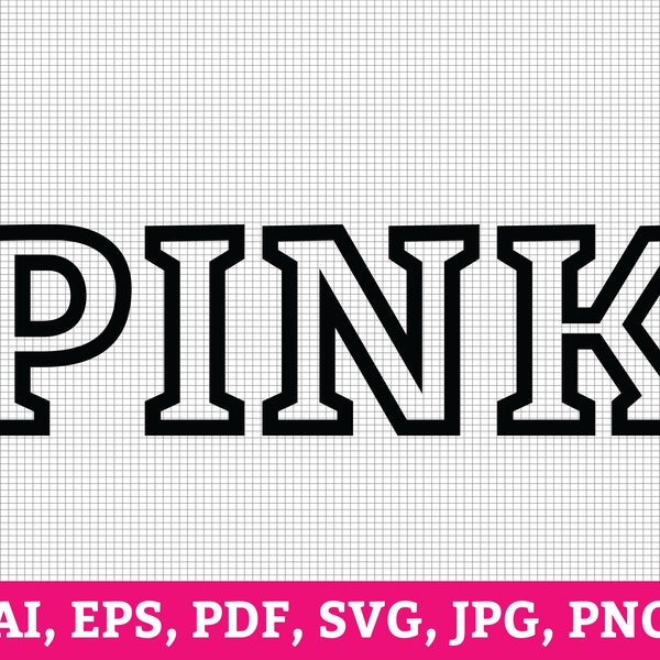 Victoria Secret Pink Svg - Etsy
