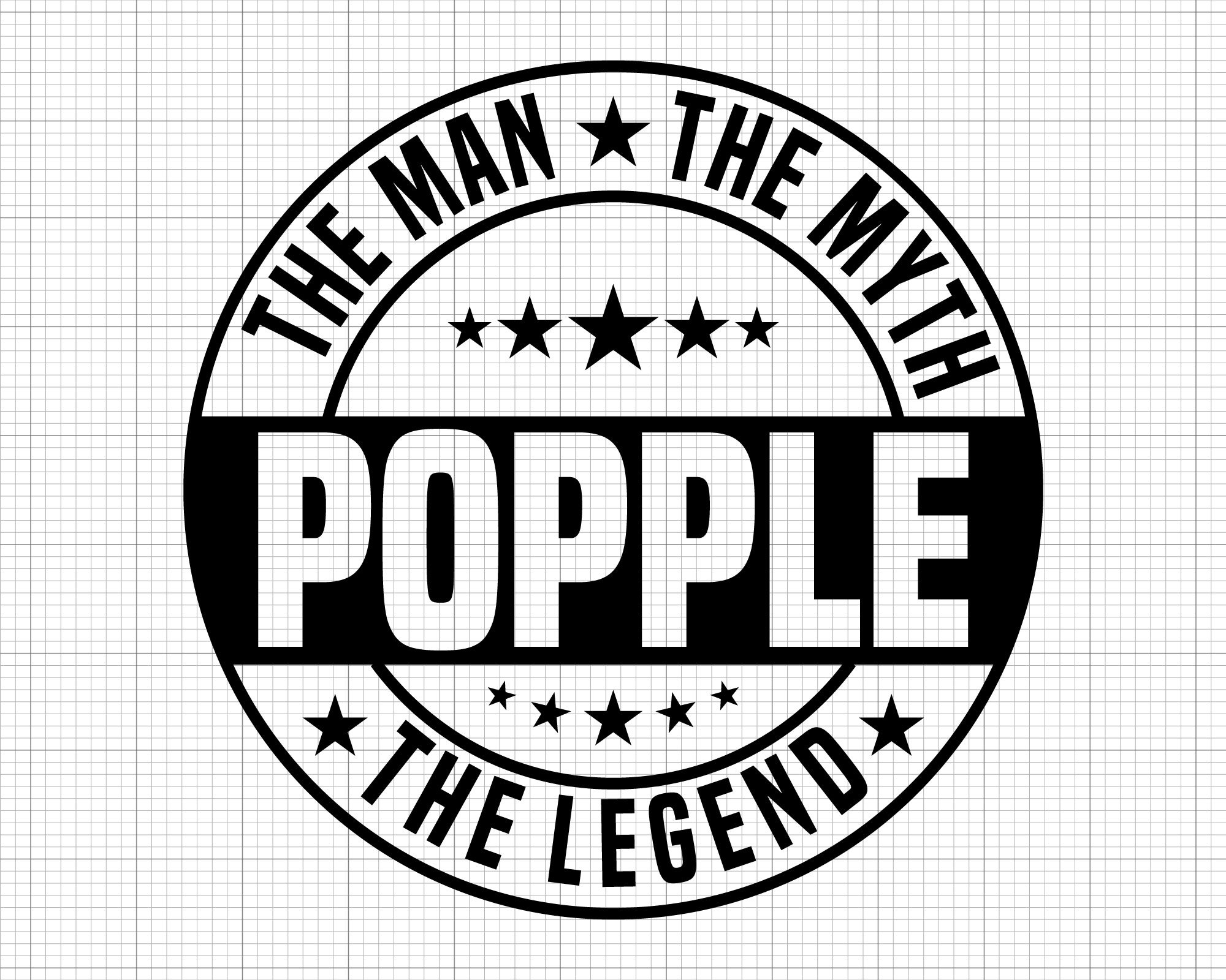 Popple the Man the Myth the Legend Svg Digital Download - Etsy