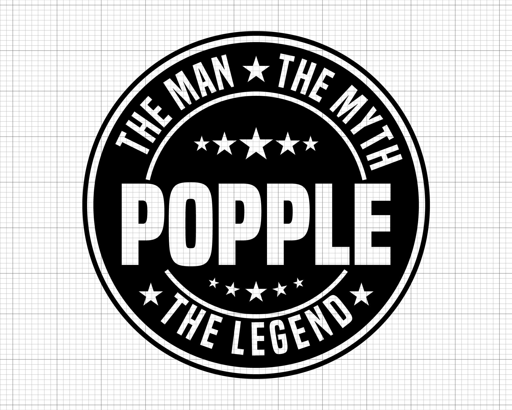 Popple the Man the Myth the Legend Svg Digital Download - Etsy