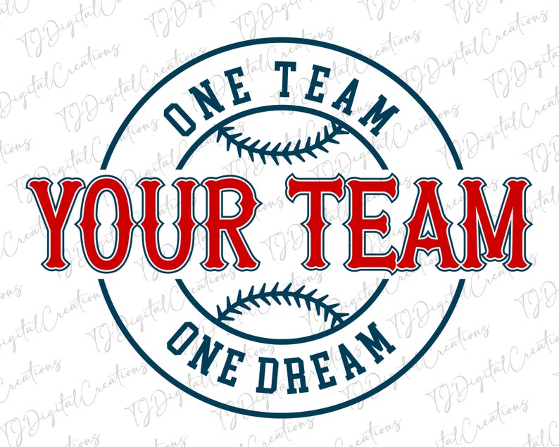 Baseball Svg, Your Team Svg, Baseball Laces Svg, One Dream Svg ...