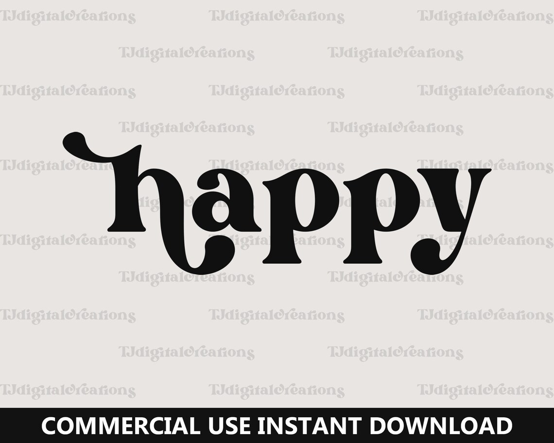 Happy Svg, Happiness Svg, Digital Download, Inspirational Svg, Choose ...