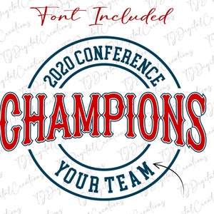 Champions Svg, 2020 Conference Svg, Your Team Svg, Team Spirit Svg ...