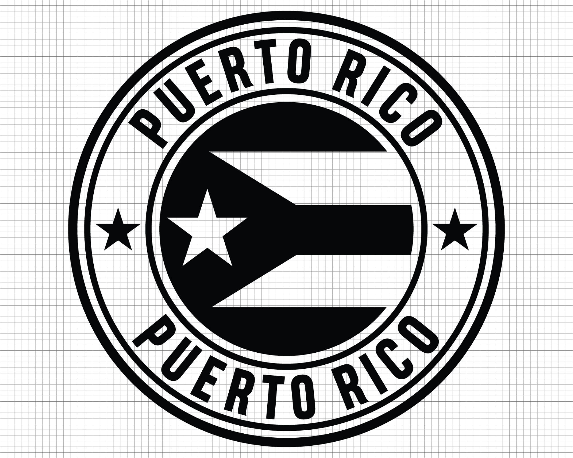 Puerto Rico Svg Digital Download Puerto Rico Flag Svg - Etsy