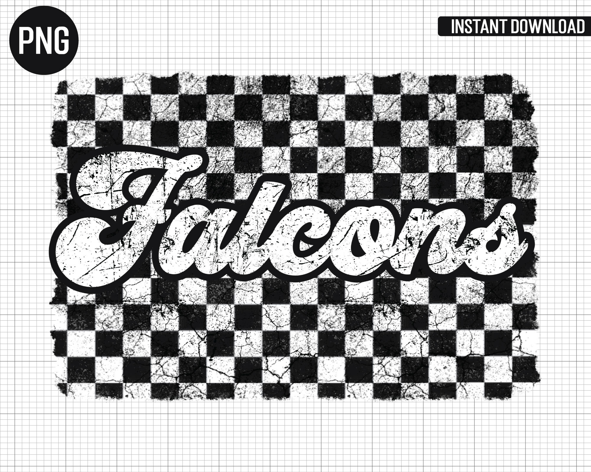 Falcons Retro Team Design Png Falcons Mascot Png Digital - Etsy