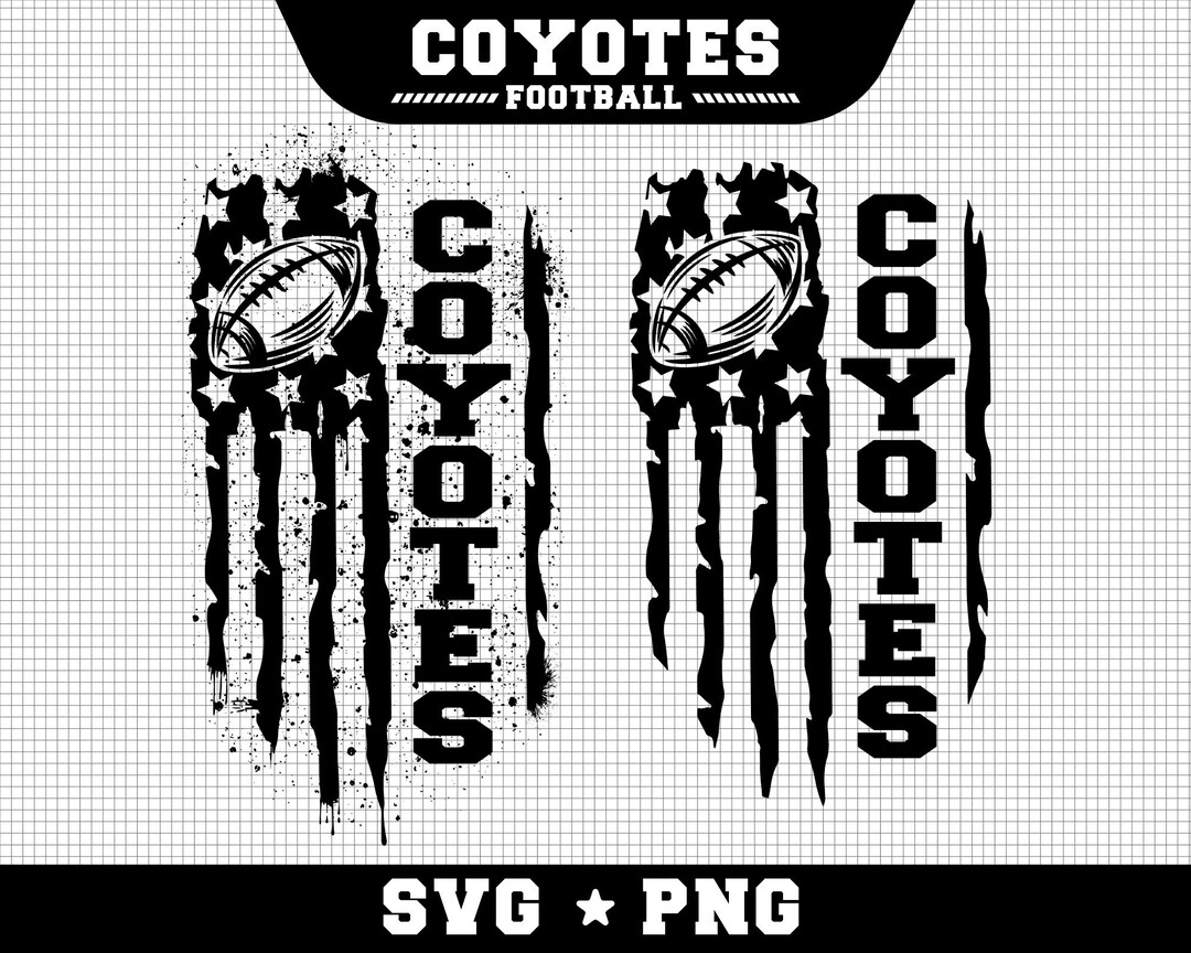 Coyotes Football Svg, Coyotes Svg, Game Day Svg, Football SVG, USA Flag ...