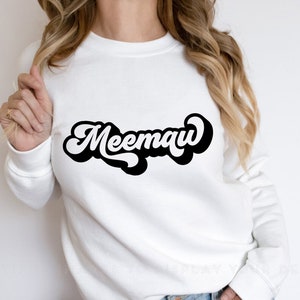 Meemaw Svg, Digital Downloads, Retro Svg, Family Svg, Mother's Day Svg ...