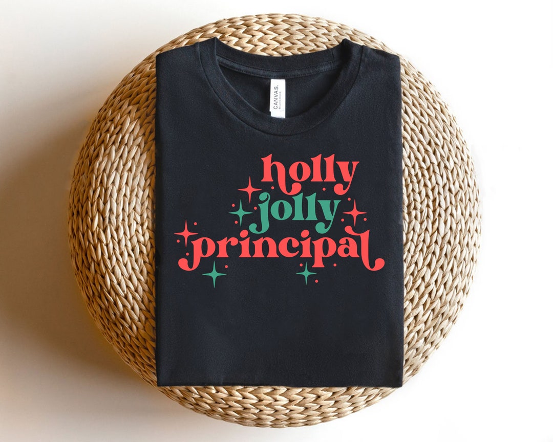 Holly Jolly Principal Svg, Christmas Svg, Digital Downloads, Winter Svg ...