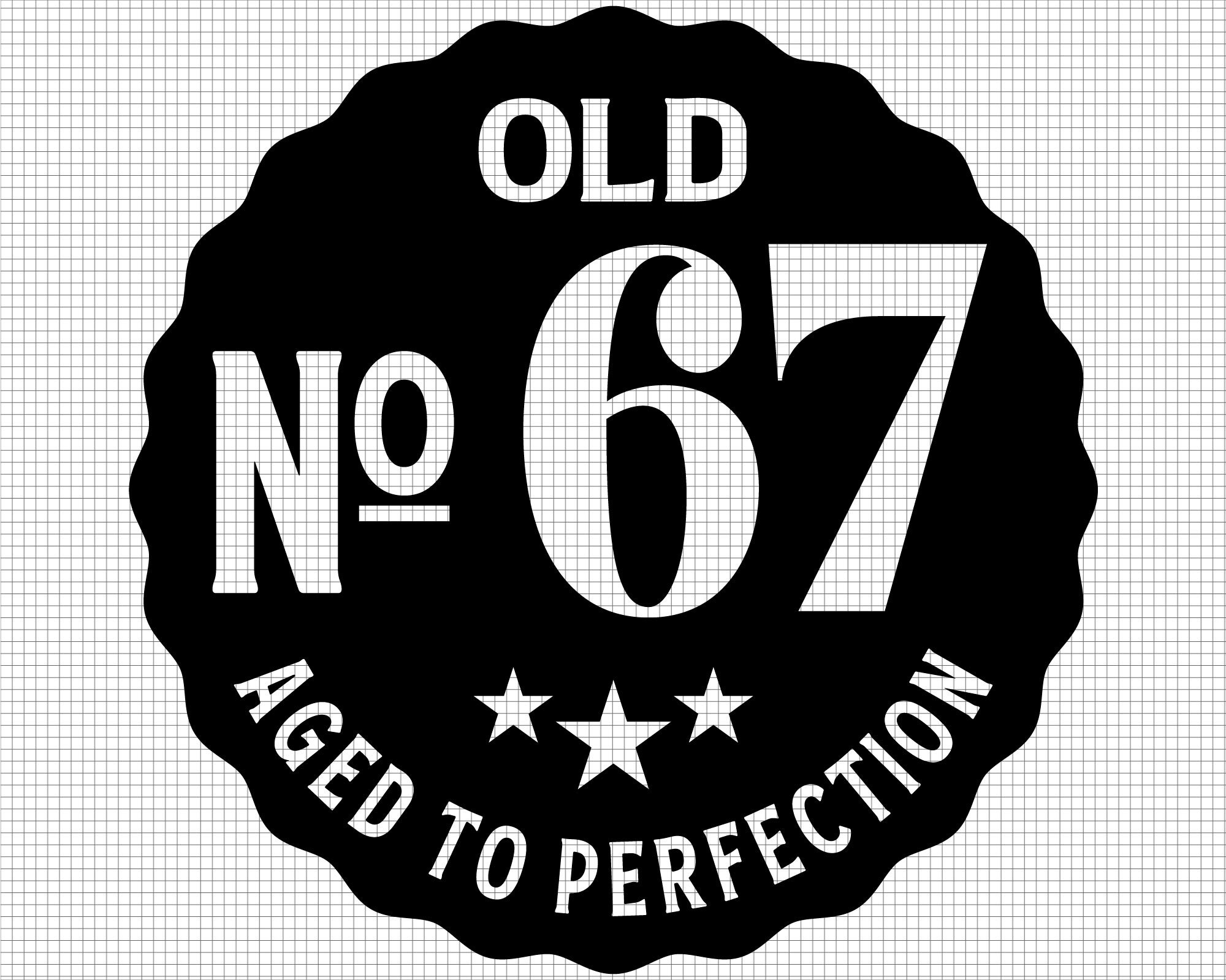 Old Number 67 Svg, Aged to Perfection Svg, Digital Download, 67th ...
