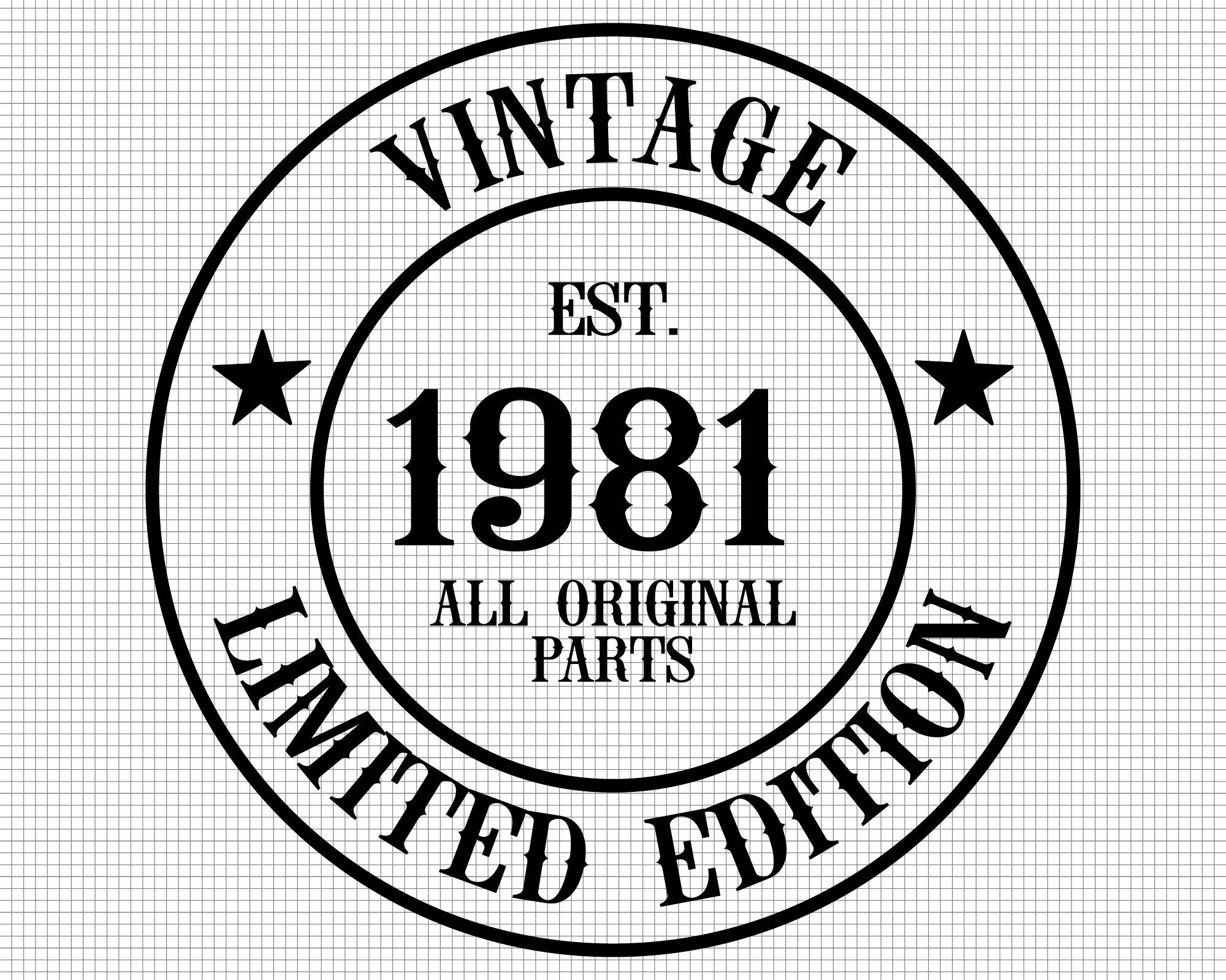 41st Birthday Svg Printable Cricut All Original Parts Svg - Etsy