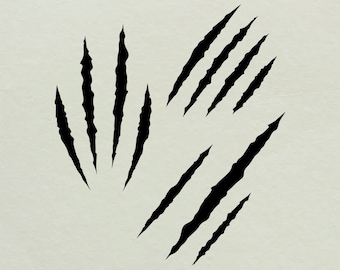 Dinosaur Scratch Marks Svg - Etsy