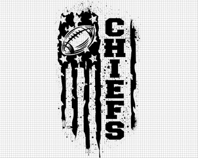 Chiefs Football Svg, Chiefs Svg, Game Day Svg, Football SVG, USA Flag ...