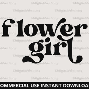 Flower Girl Svg, Wedding Svg, Digital Download, Bridal Shower Svg ...