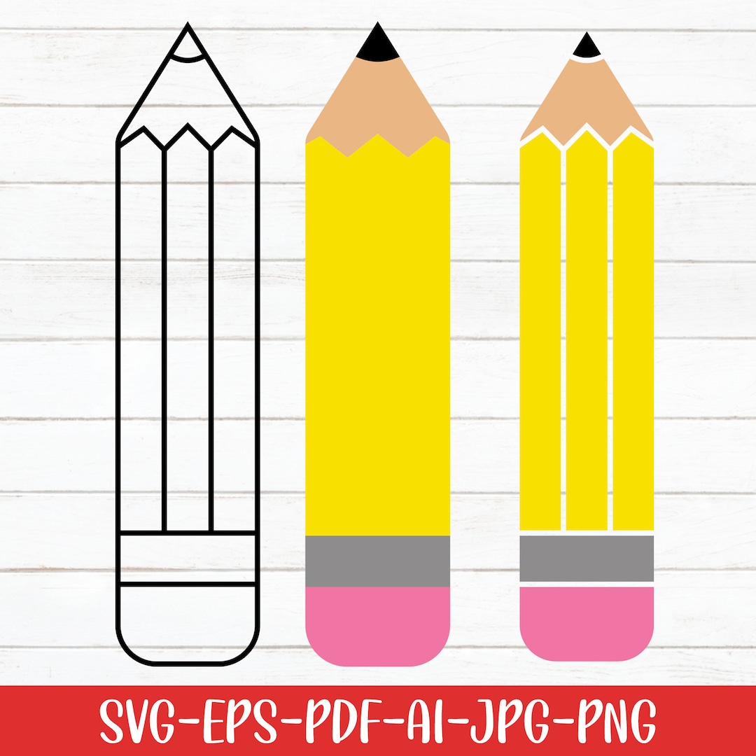Pencil Svg, School Svg, Educator Svg, Digital Downloads, Pencil Cut ...