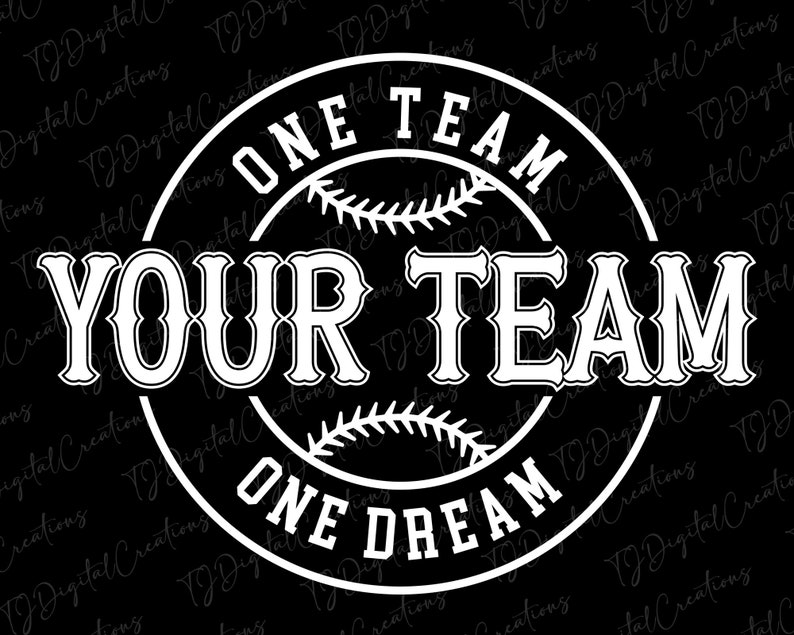 Baseball Svg, Your Team Svg, Baseball Laces Svg, One Dream Svg ...