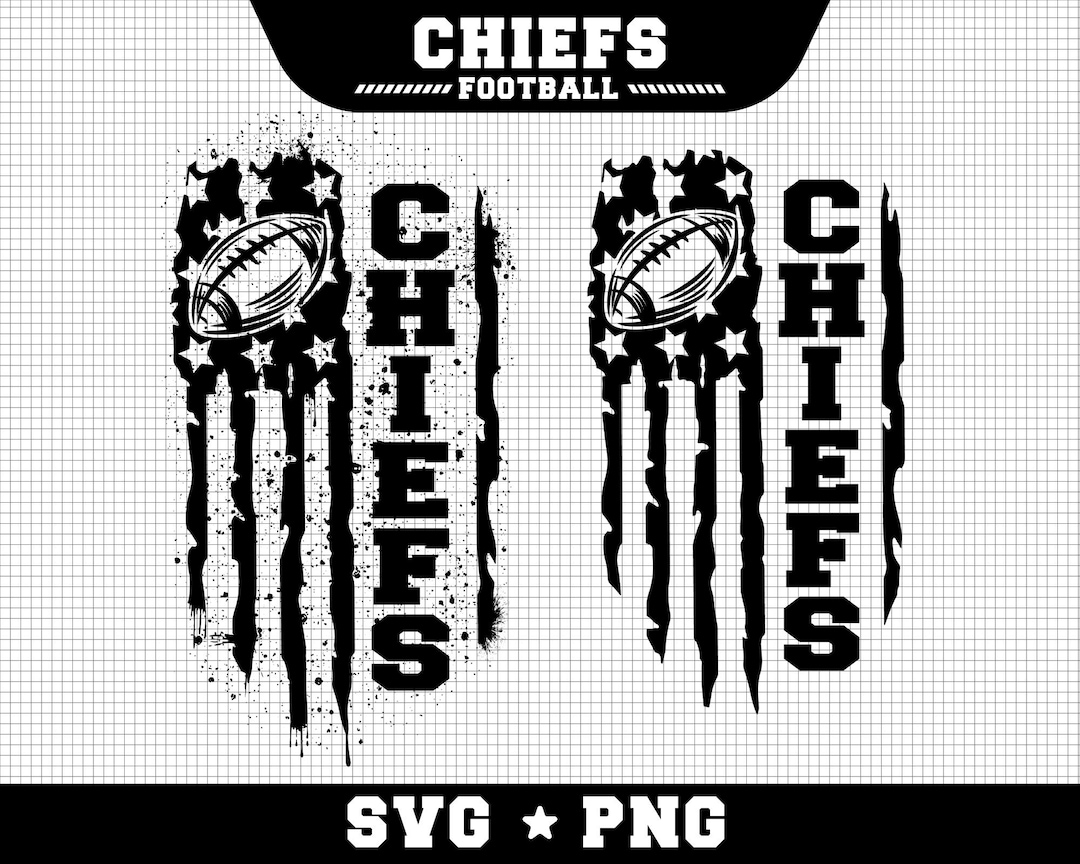 Chiefs Football Svg, Chiefs Svg, Game Day Svg, Football SVG, USA Flag ...