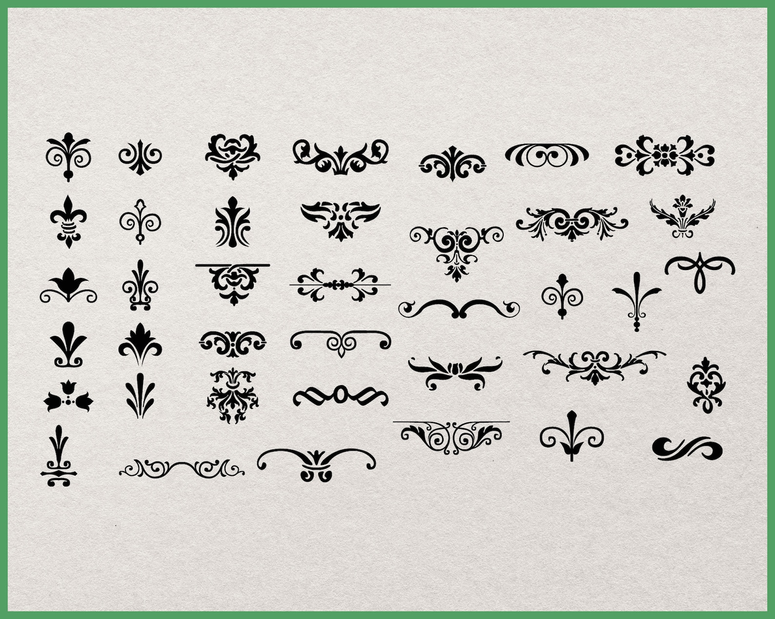 Decorative Elements Svg Flourishes Svg Swirls Svg Ornaments - Etsy