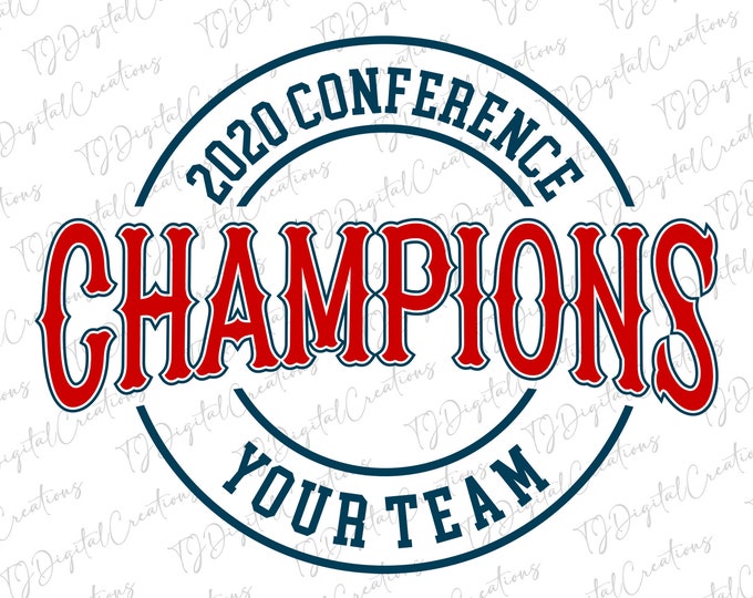 Champions Svg, 2020 Conference Svg, Your Team Svg, Team Spirit Svg ...