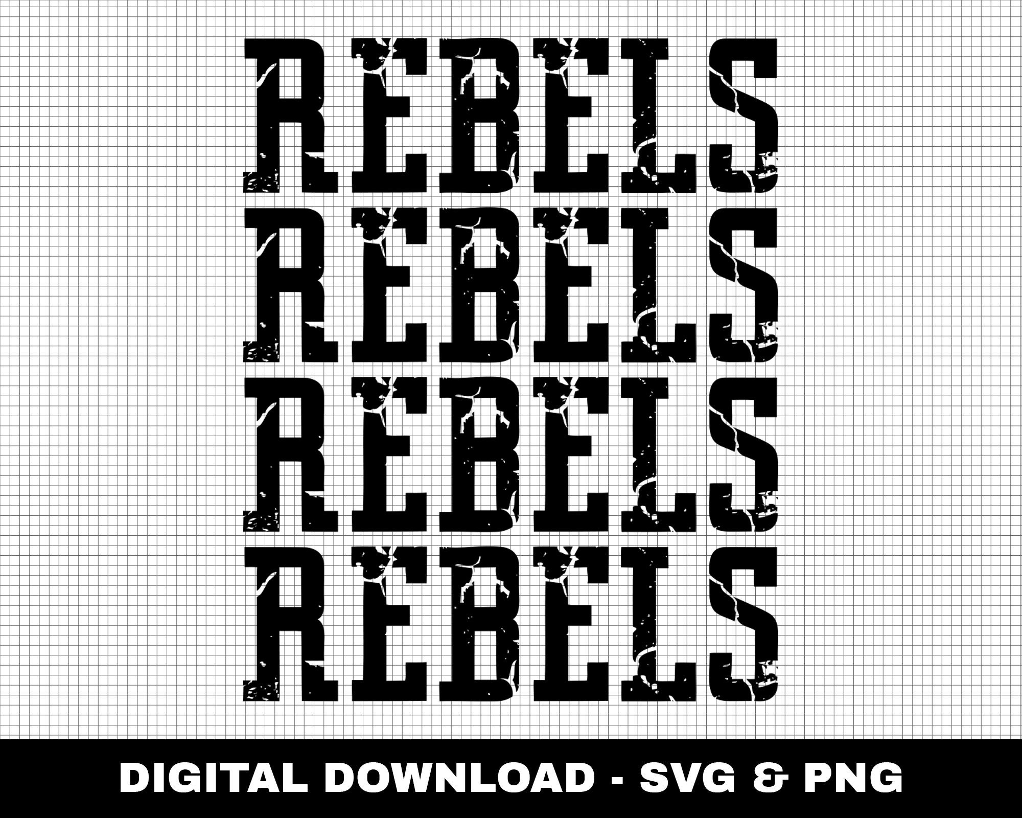 Rebels Svg Distressed Svg Basketball Svg Cricut Sports - Etsy