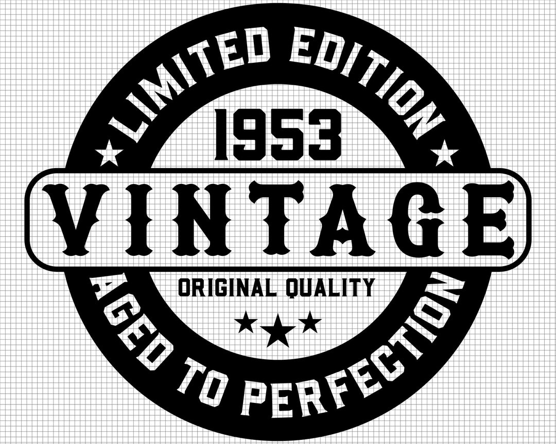 69th Birthday Svg, Aged to Perfection Svg, Digital Download, Vintage ...