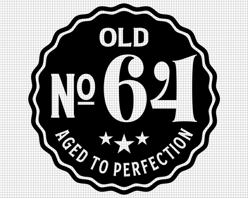 Old Number 64 Svg Aged to Perfection Svg Digital Download - Etsy