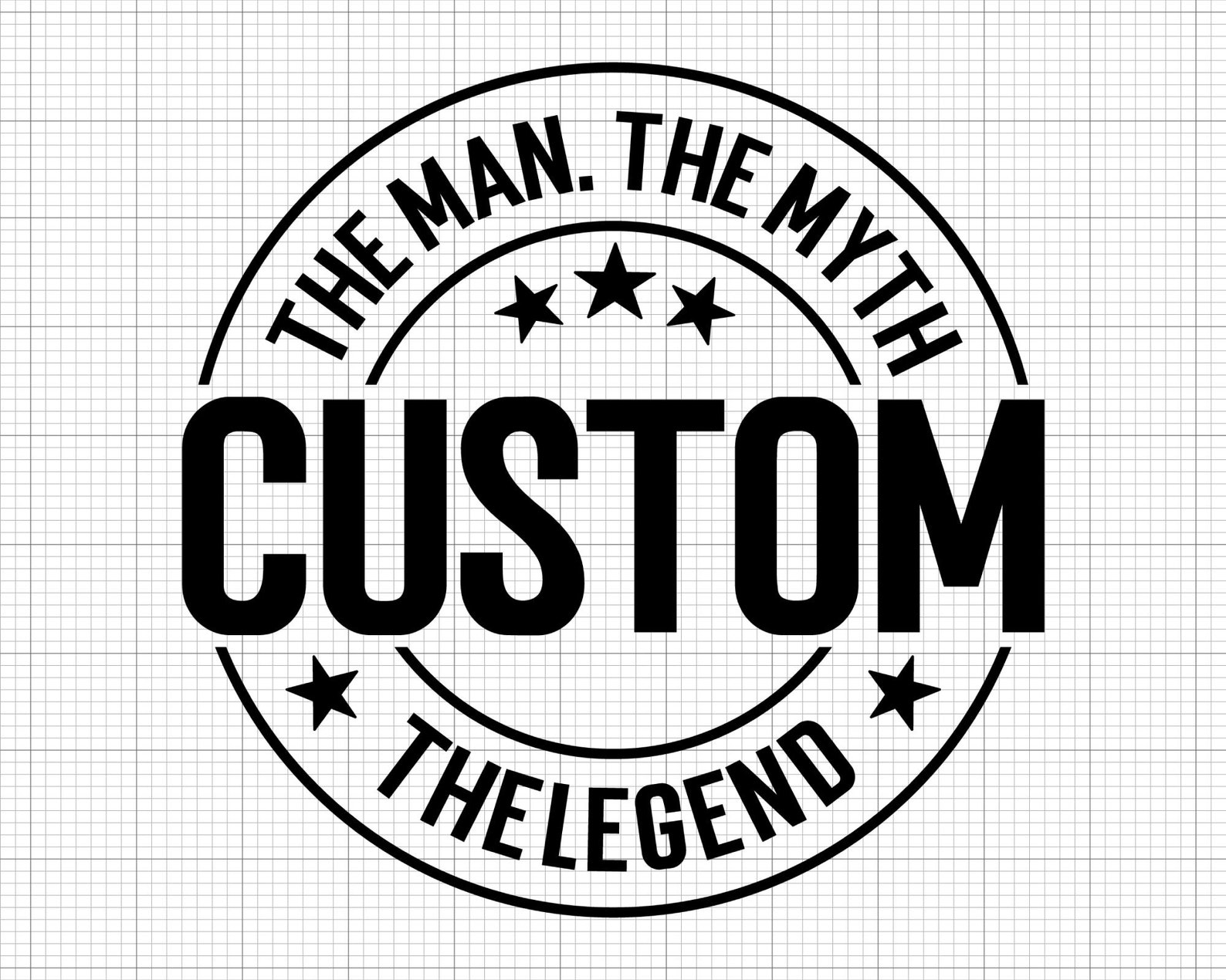 Custom the Man the Myth the Legend Svg, Digital Download, Grandfather ...
